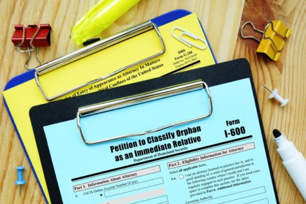 Immigration Form I-600 Petition to Classify Orphan as an Immediate Relative